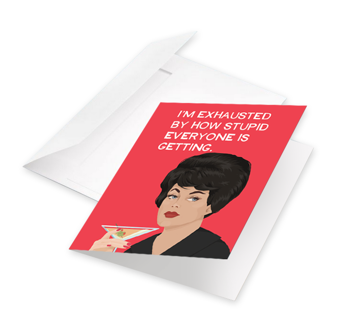 Funny Greeting Card about stupid people – Bluntcard